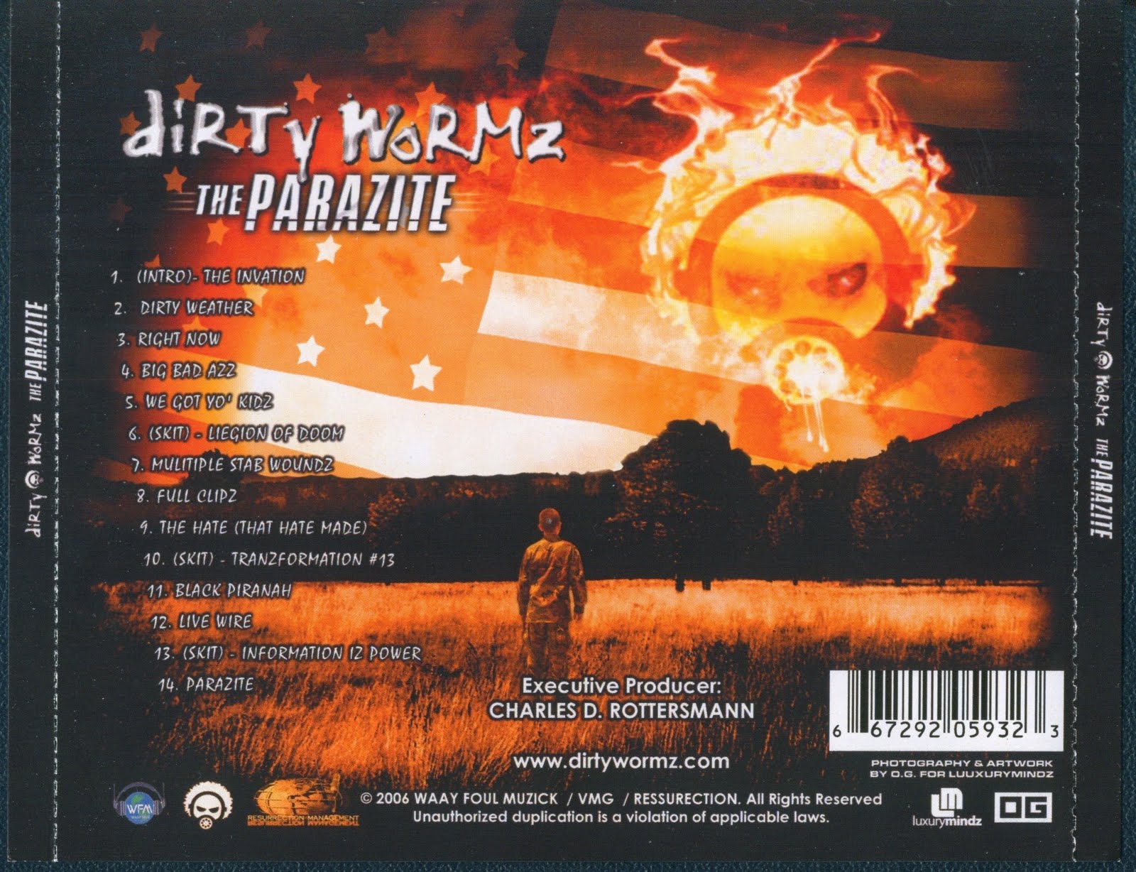 SONIDOSZERO -- METAL FREE MP3: diRTy WoRMz - The Parazite (2006)