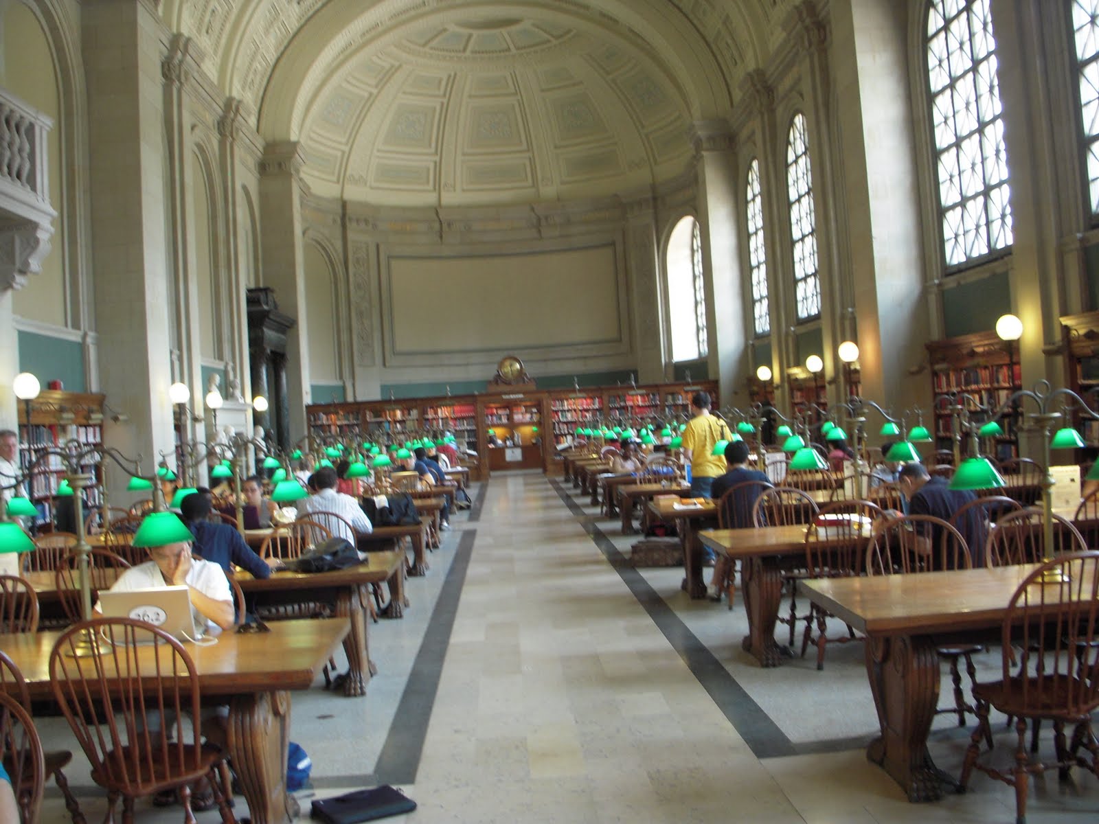 Edge of the Mirage: Boston Public Library reading room