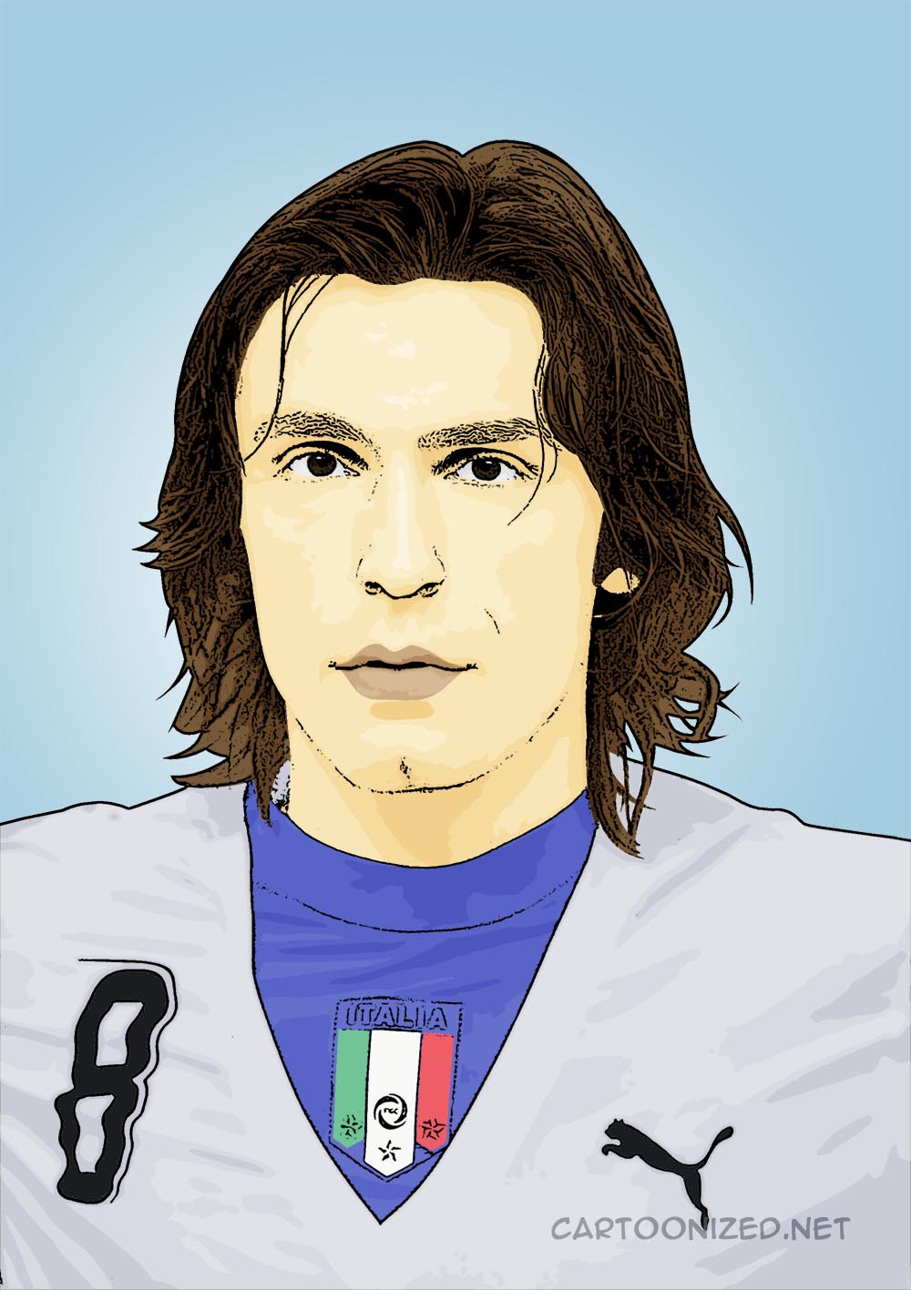 Cartoon Pictures of Andrea Pirlo