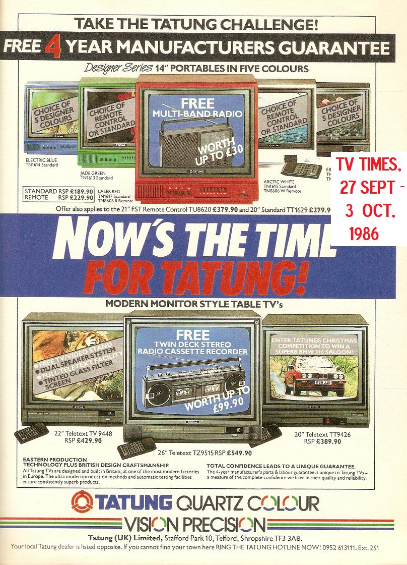 80s Actual: Some 1980s Television Sets...