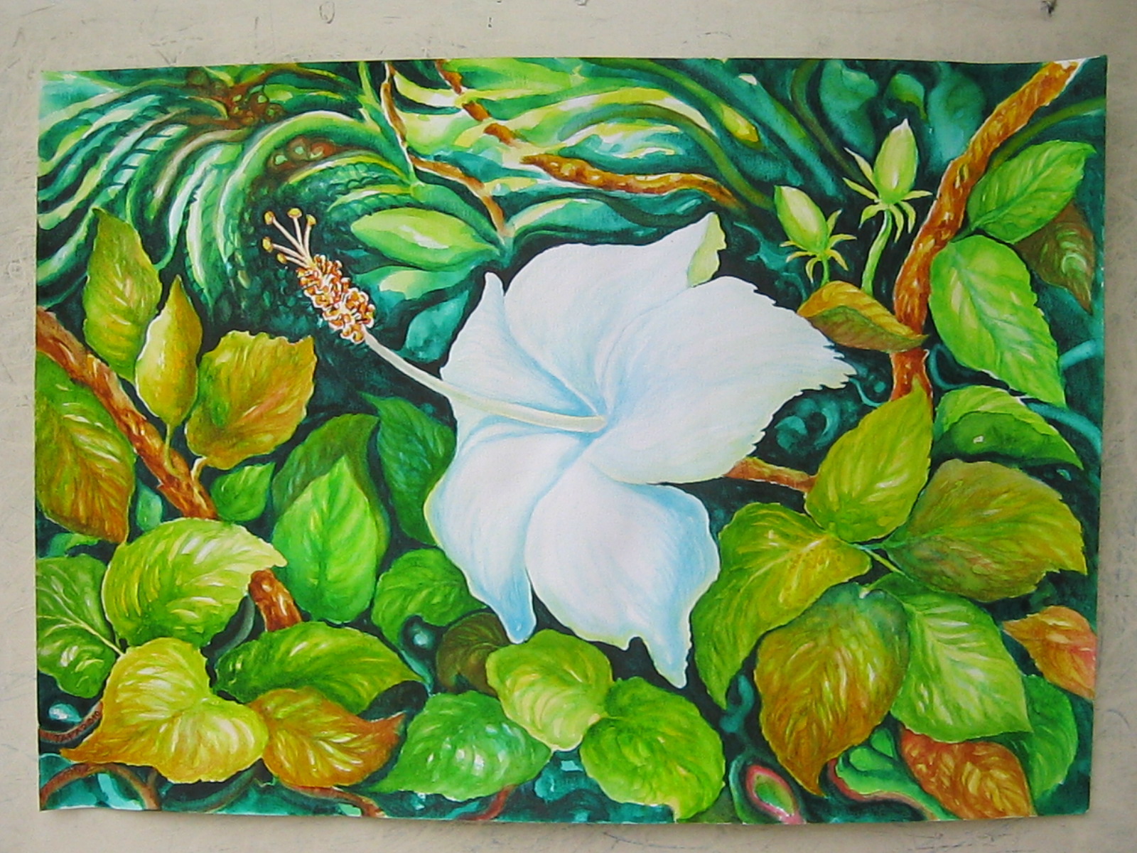 50+ Gaya Terbaru Lukisan Bunga Pinterest, Gambar Lukisan