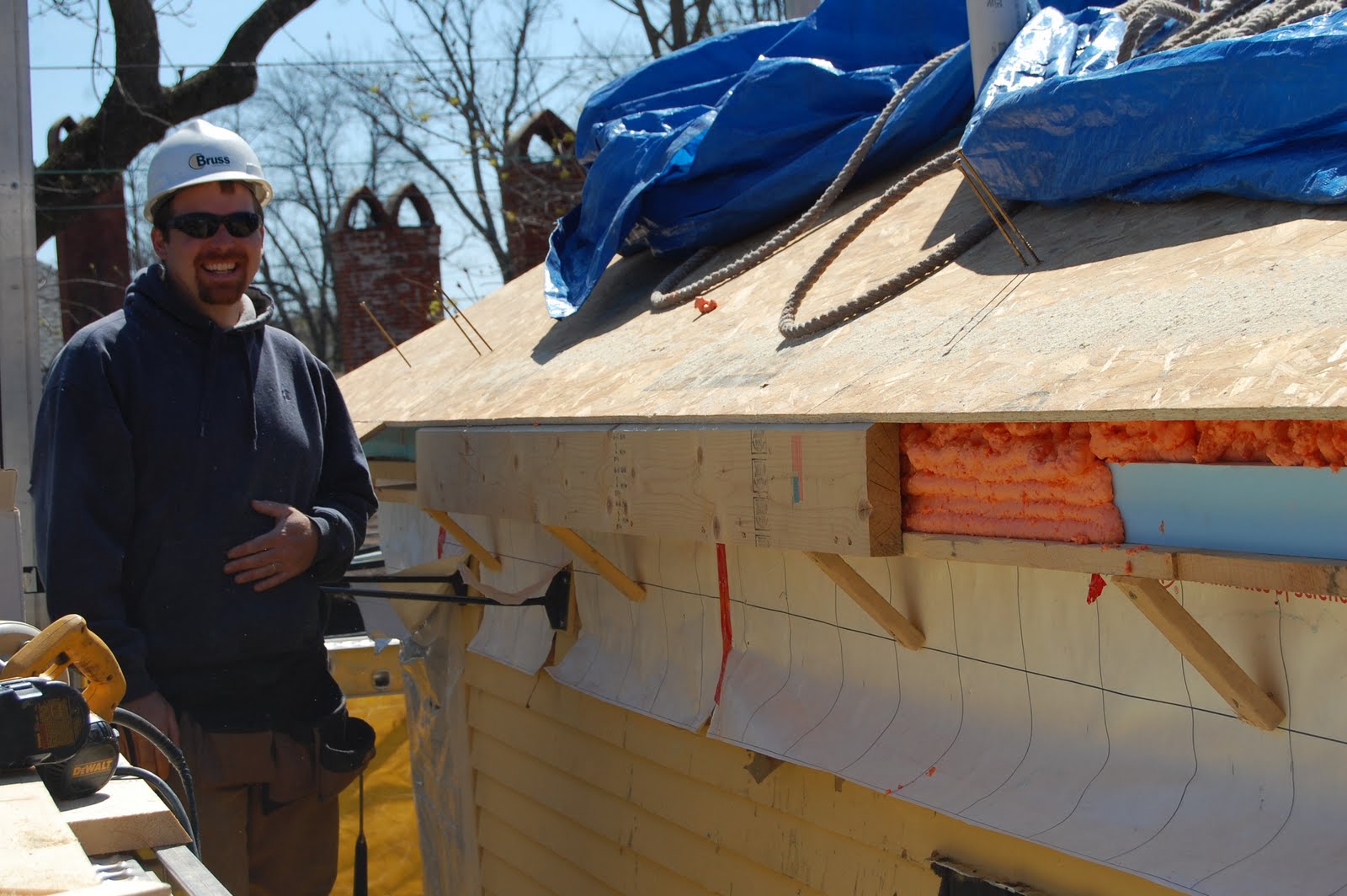 335 Maplewood Ave Renovation: Roof overhand sub-assembly