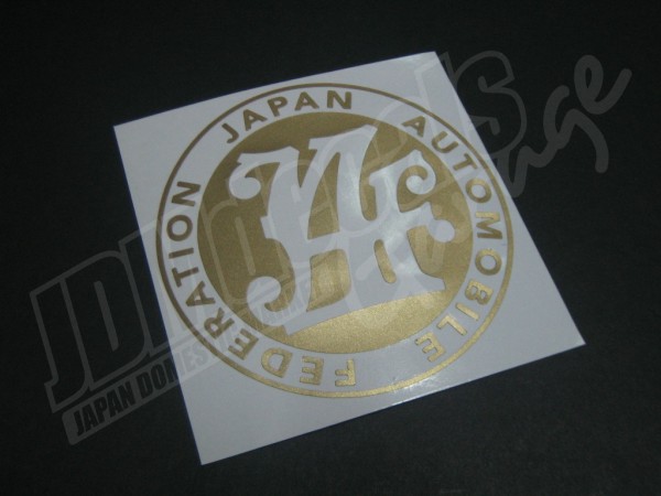 JDMdecals Garage: D-002 JAF Matt Gold Decal