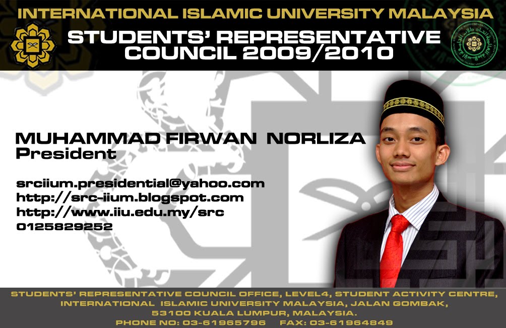 Students' Representative Council IIUM: May 2010