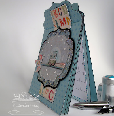 Mel Stampz: MFT HOP! Make The Date calendar book (templates & tut.)