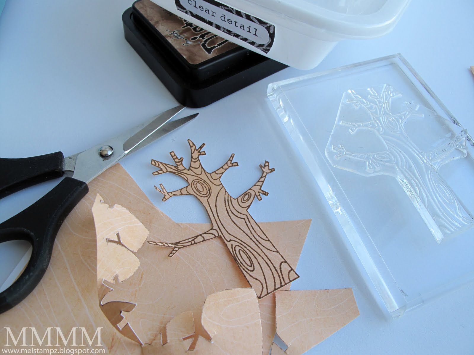 Mel Stampz: New MFT Set & Templates--- Sheltering Tree 4.5" box