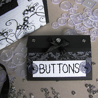Mel Stampz: One Little Button Book (for 3D Design Challenge blog)