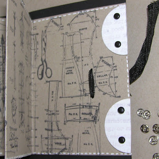 Mel Stampz: One Little Button Book (for 3D Design Challenge blog)