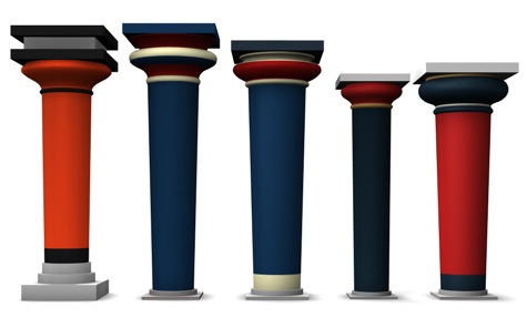 Klein Griekenland: De griekse zuilen