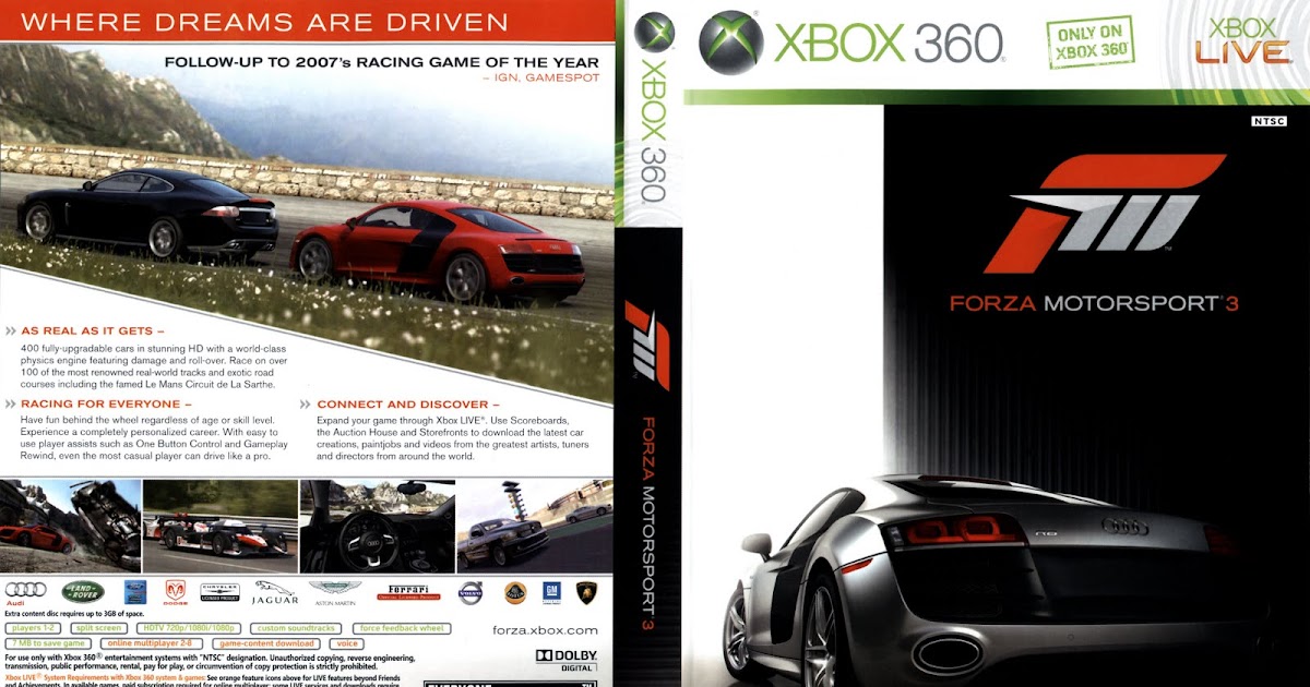 Games Covers: Forza Motorsport 3 - Xbox 360