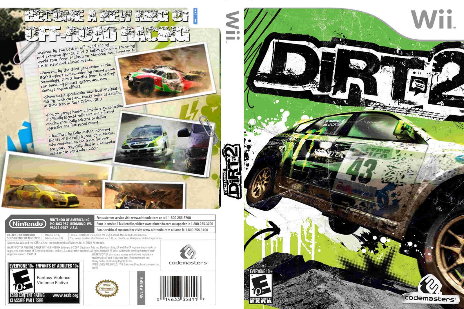 Games Covers: Dirt 2 - Wii