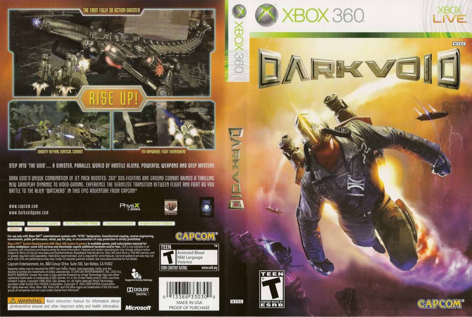 Games Covers: Dark Void - Xbox 360