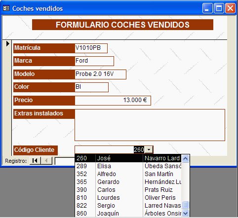 Bitacora del curso - SIG Admon 8: FORMULARIOS DE UNA BASE DE DATOS