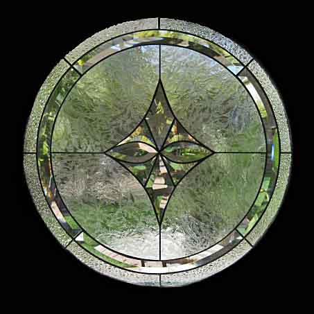 Stained Glass Craftsmen: Beveled Glass Circle Star