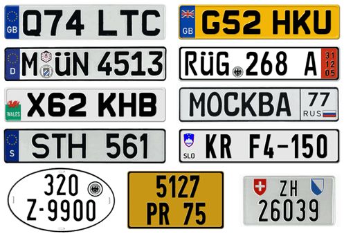 Regblogger: Brussels "Unifies" European Number Plates