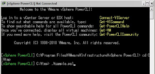kurolog memo: VMware PowerCLIを使ってみる - スクリプト作成
