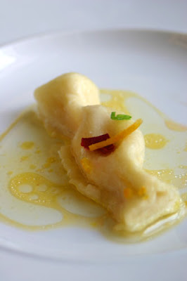 Dhanggit's Kitchen: Beets, Basil & Ricotta Ravioli in Orange Sauce