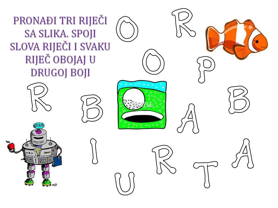 Zlatna djeca: Učimo slova: R
