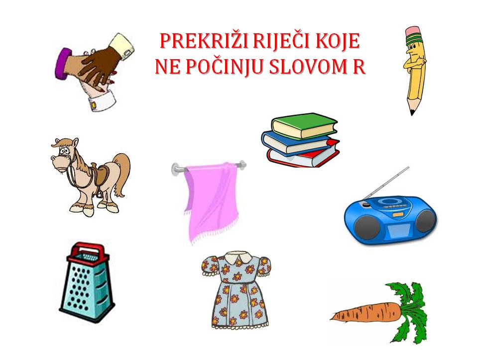 Zlatna djeca: Učimo slova: R