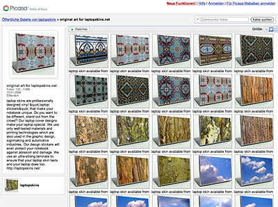 laptopskins.net blog: original laptop skins art on picasa
