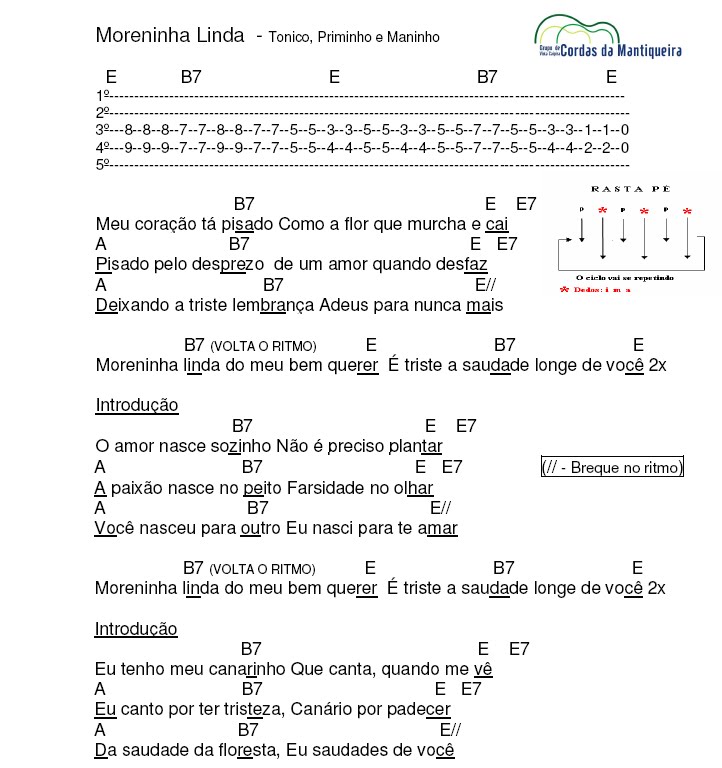 Cifra Moreninha Linda