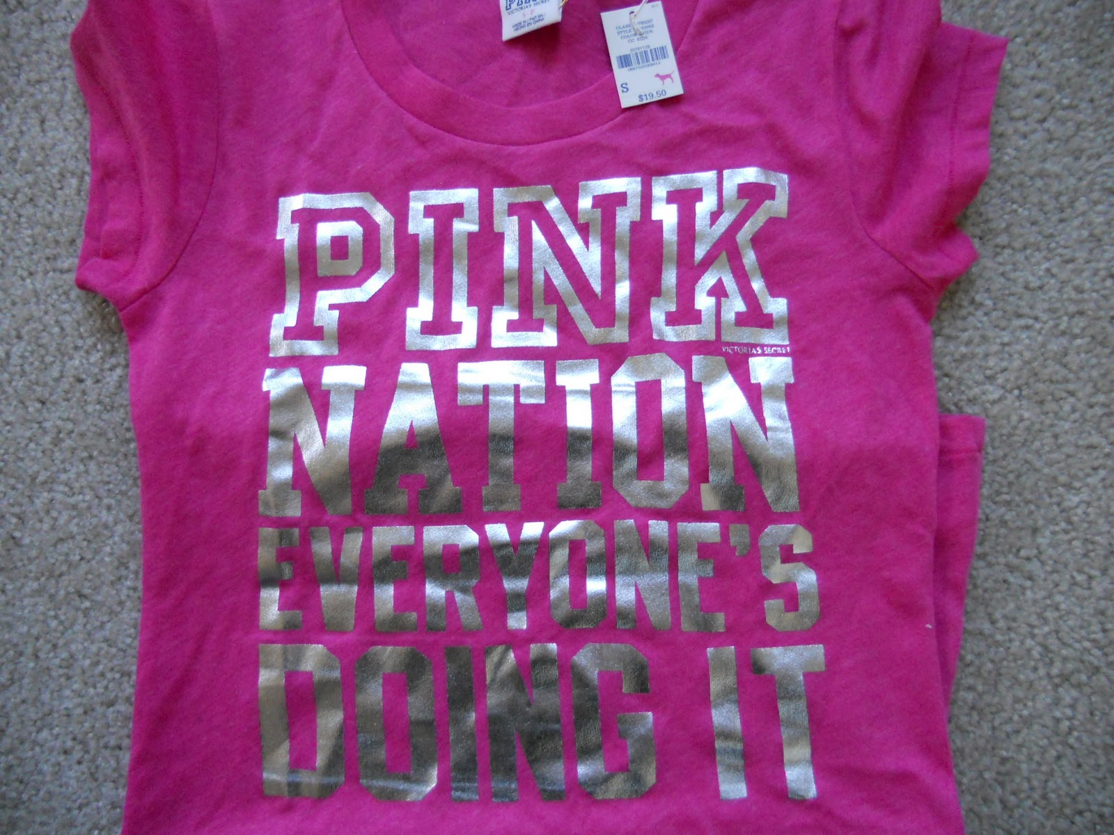 Clioe Goes Shopping: Victoria's Secret Pink Scoopneck Tee