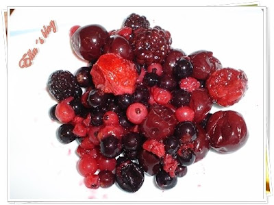 Ella's blog: Magdalene cu fructe rosii