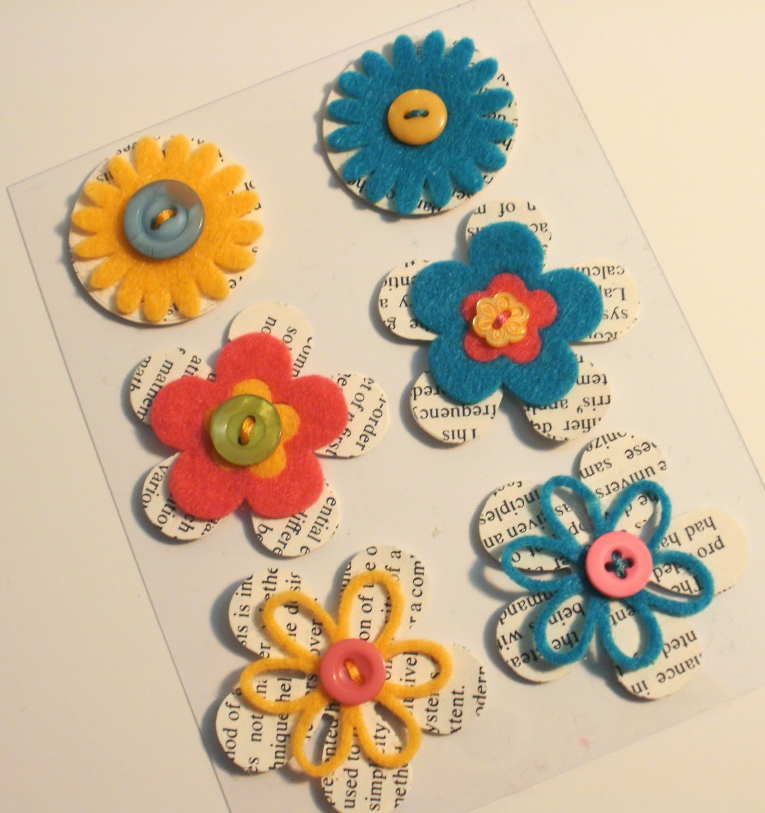 Homemade and Handmade Felt Embellishments
