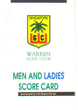 Gone Golf'in or Gone Photograph'in: Singapore Scorecards (Sentosa GC to ...