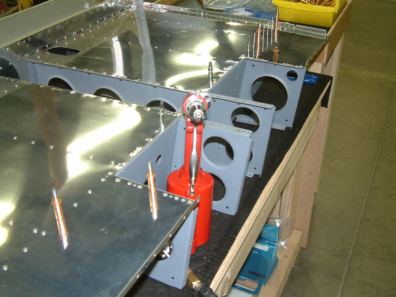 RV-12 Builder in Sandy, UT: Assembled Aft Bulkhead Parts and Pieces