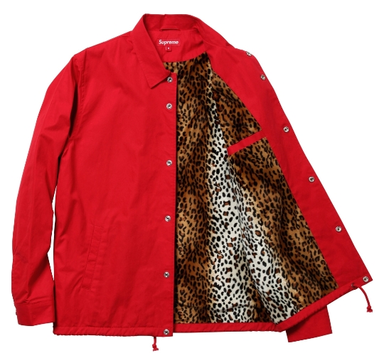 THESUPERDUPERDOPELIFE: Supreme Womens Leopard-Lined Coach Jacket