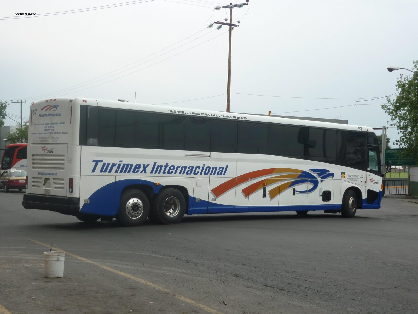 ANDEN 8026 EL LADO AMABLE DEL AUTOBUS: 1053 TURIMEX INTERNACIONAL