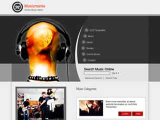 Template css html criar site música ~ Turbo Templates Gratis