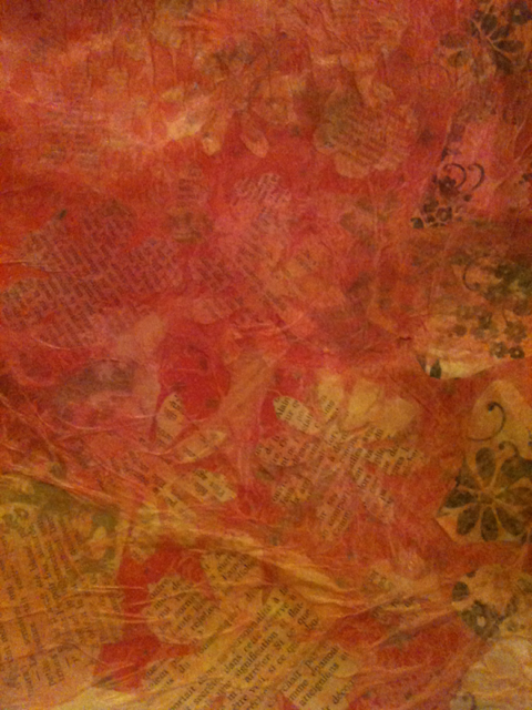 Crazy Art Girl's Musings: Making Fabric Paper