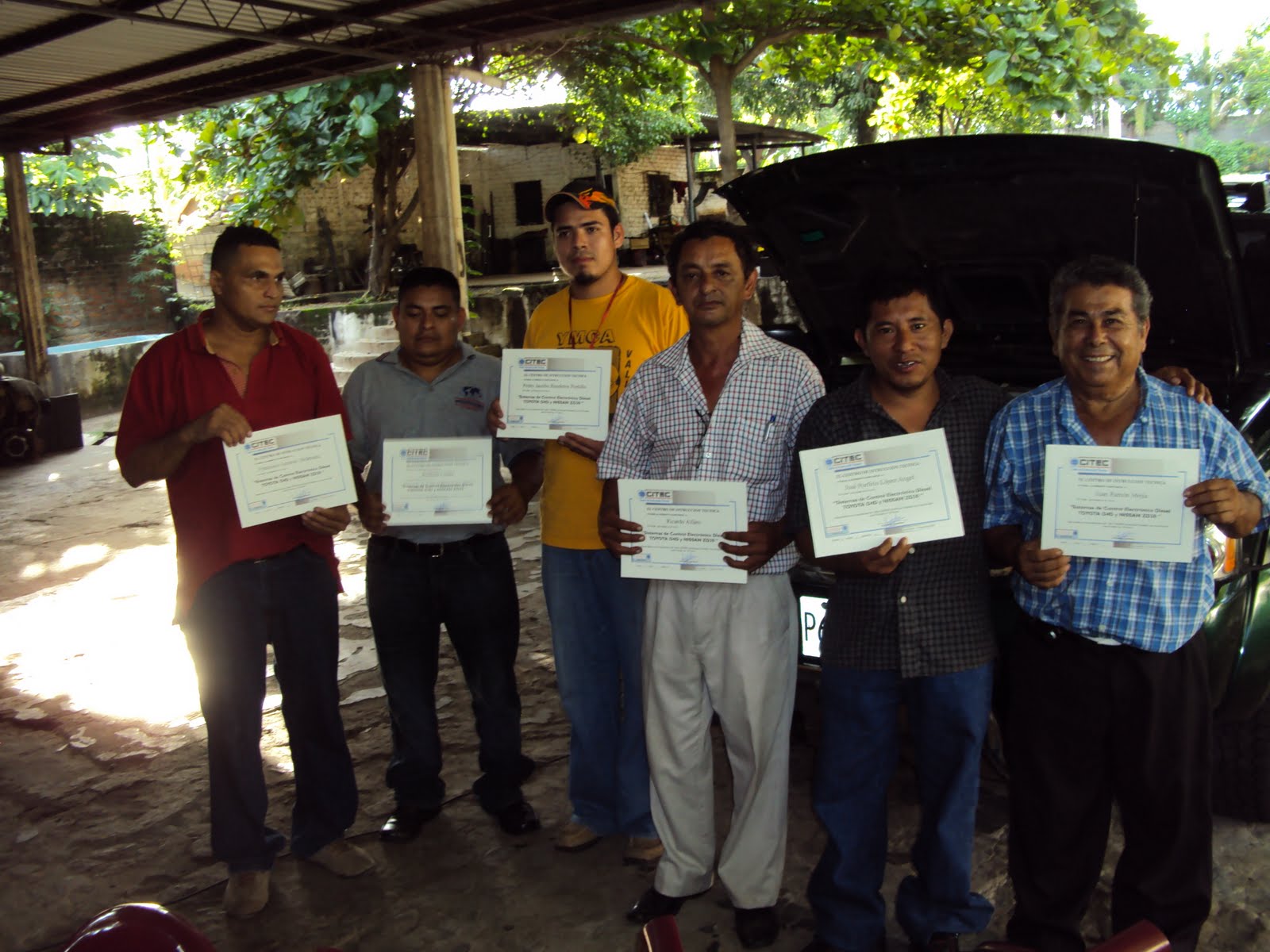CITEC: FINALIZACION DE CURSO DIESEL ZACATECOLUCA