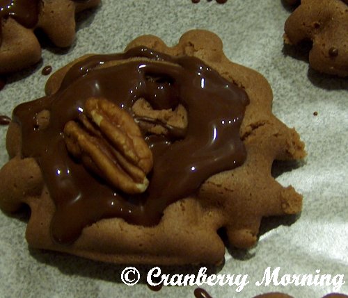 Cranberry Morning: Waffle Turtle Cookies! Gluten Free