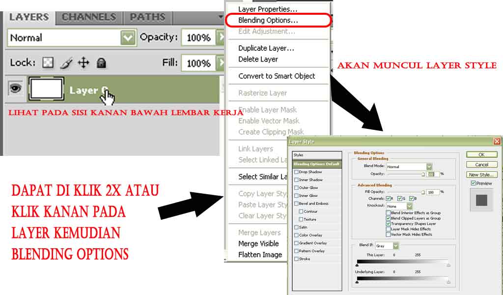 exaeffect: Tutorial Photoshop - What is Blending Options?