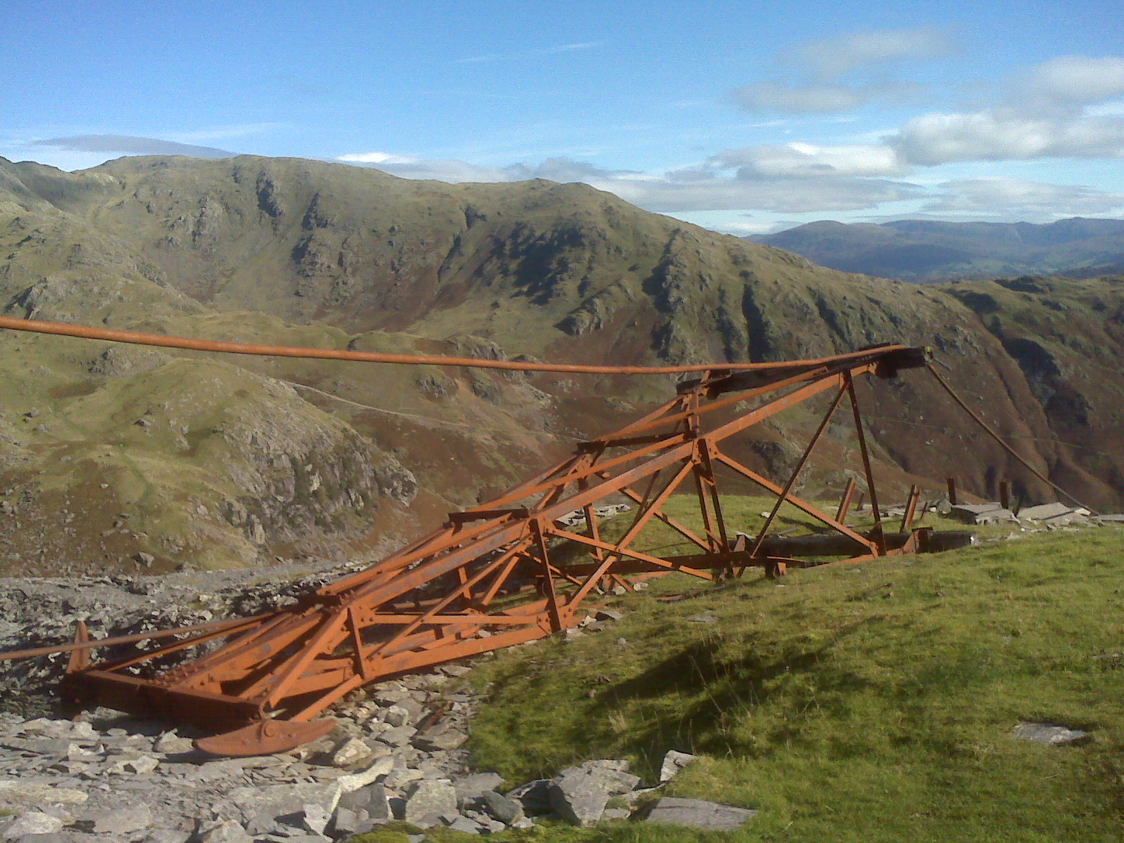 Abandoned slate mine taken on the way up the Old Man of Coniston, Lake ...