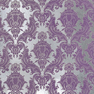 Damask Flocked Wallpaper