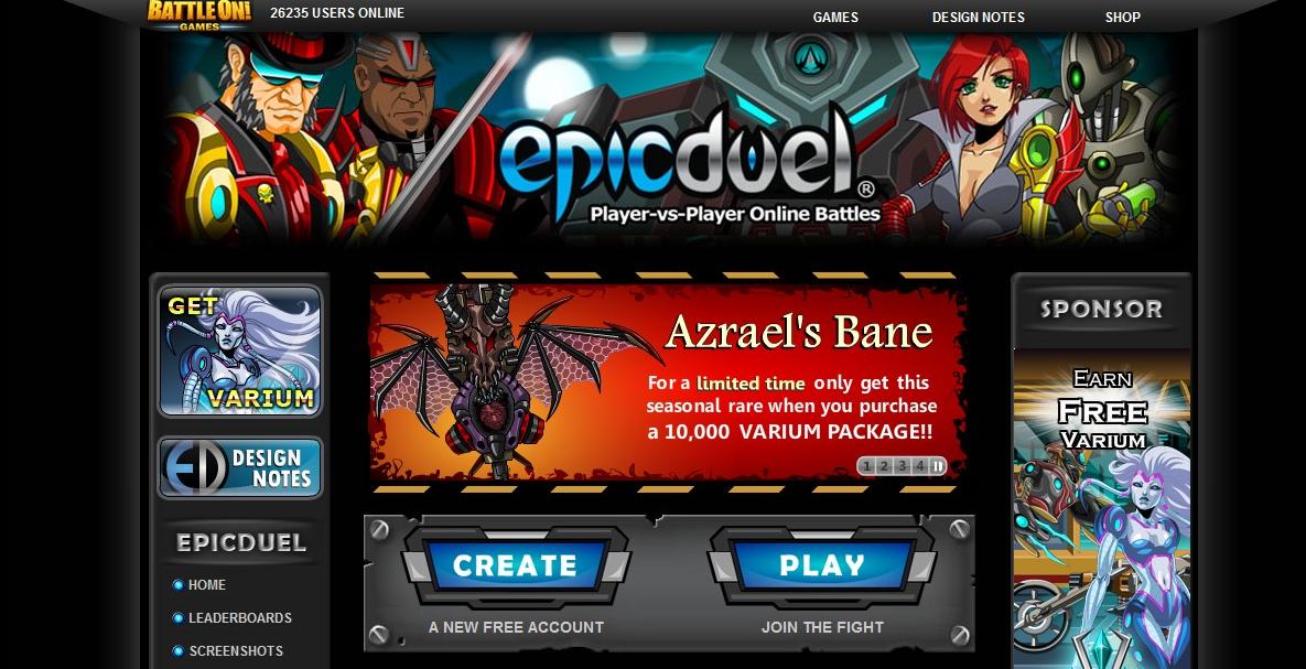 MMO Browser: Epic Duel