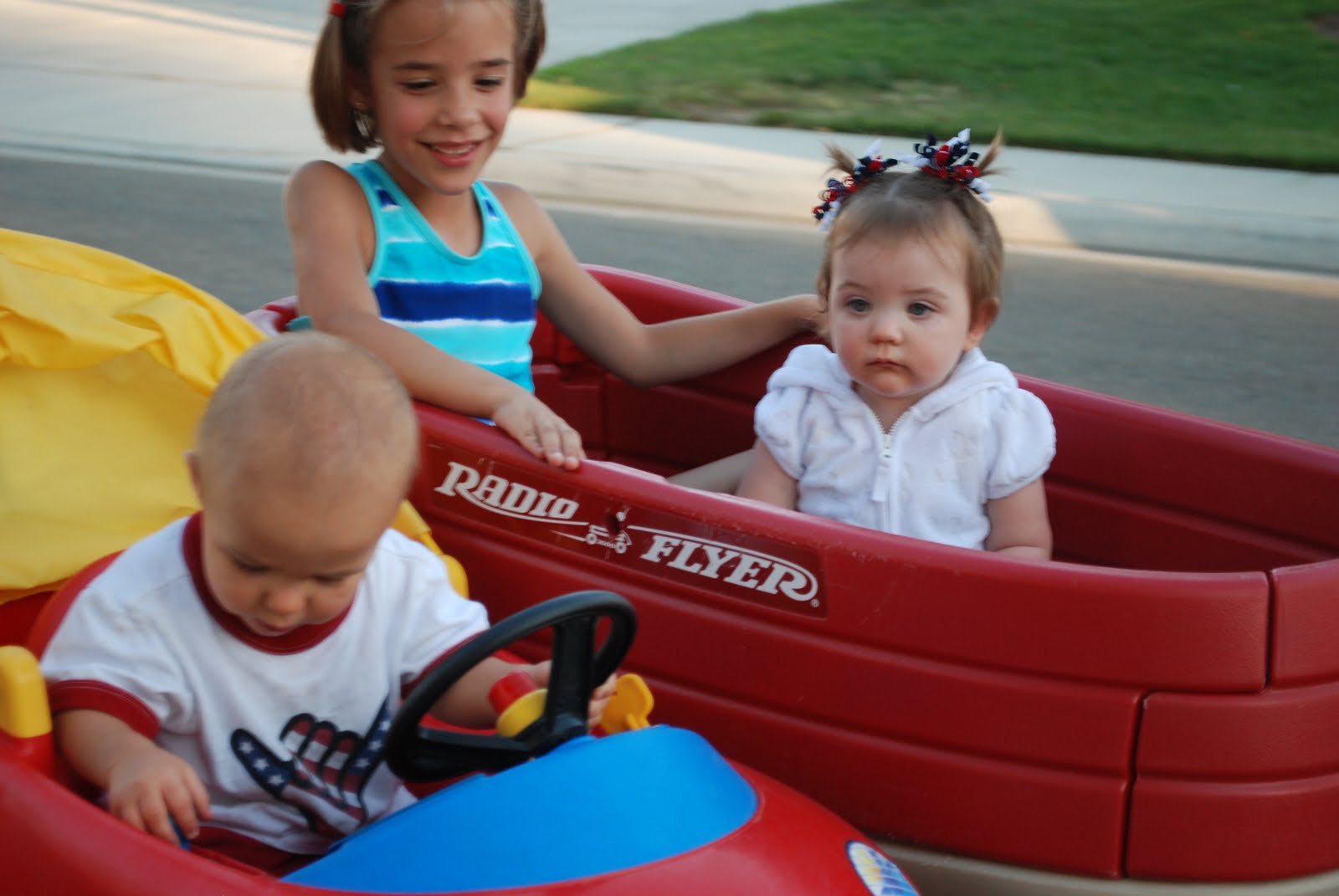 This is My Blog Attempt: Teagan and Matthew in the Wagon
