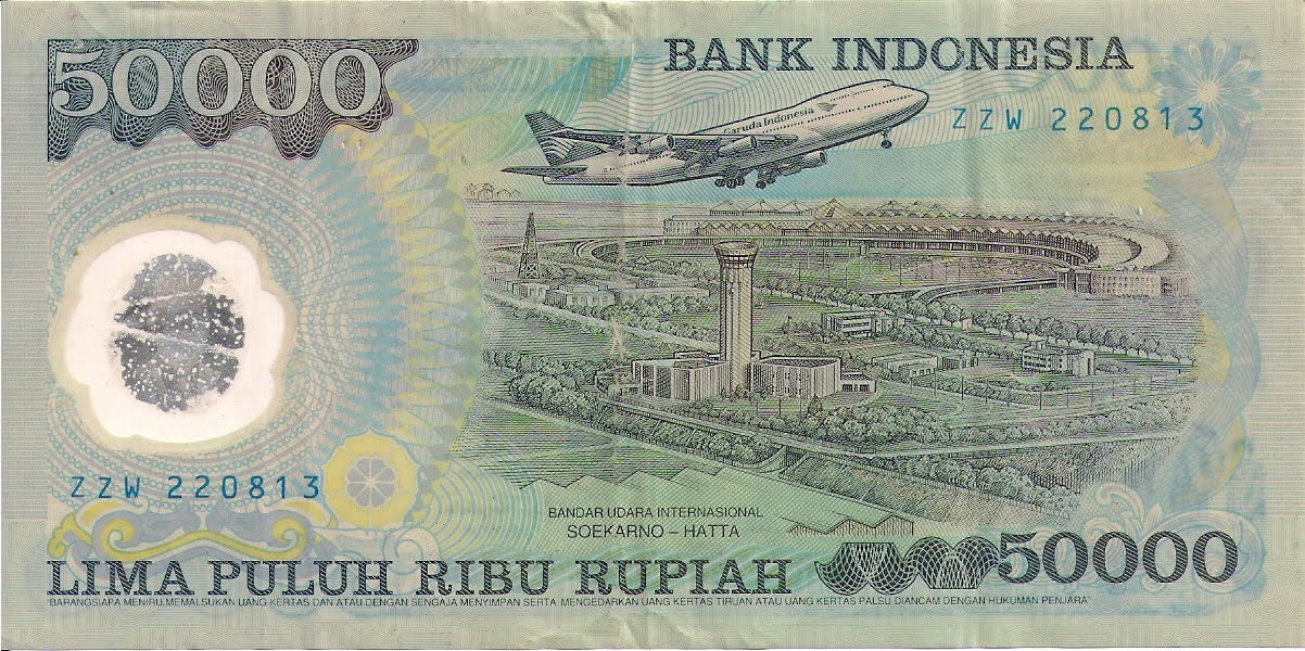 Uang Kertas Kuno: Uang Kuno Polymer 50 Ribu Pak Harto