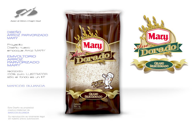 CREATIVO GRÁFICO, MARCA Y PRODUCTO: ARROZ DORADO - MARY