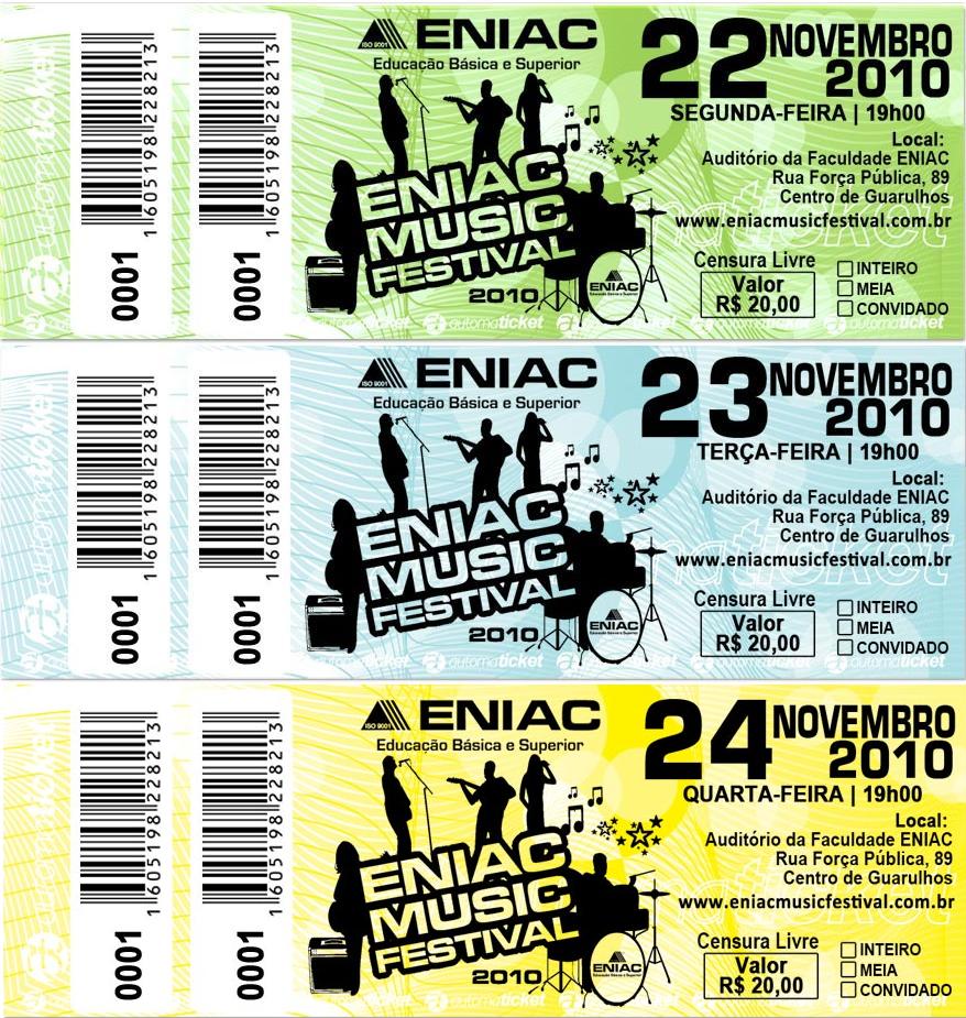 .: Modelo definitivo dos Ingressos