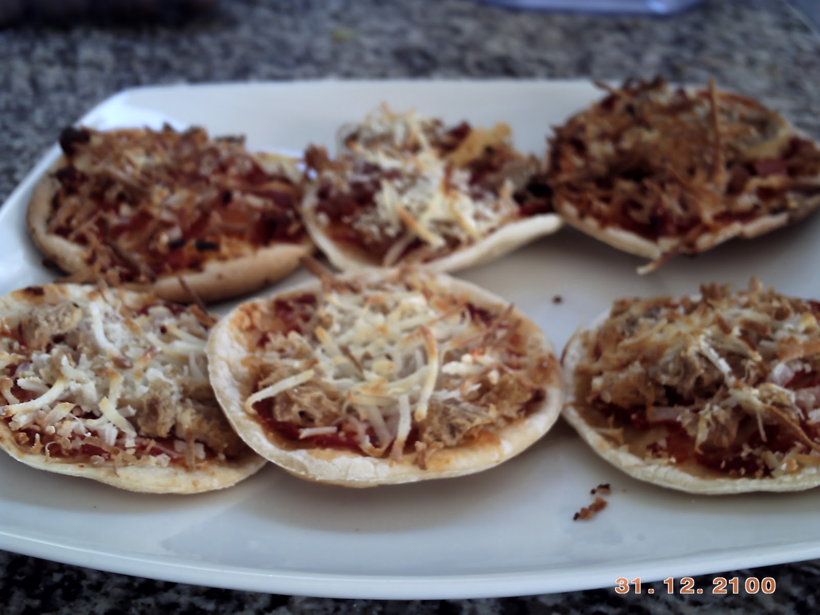 Mis Recetas, Menus y WW: Mini-pizzitas a 1,25pp
