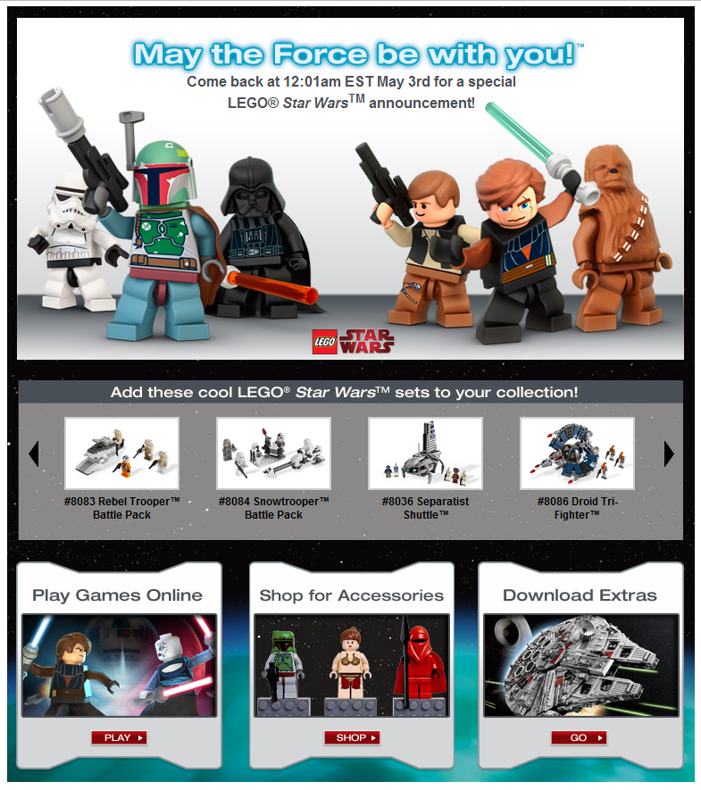 Boris Bricks: LEGO Promo: Recreate the Star Wars Adventure
