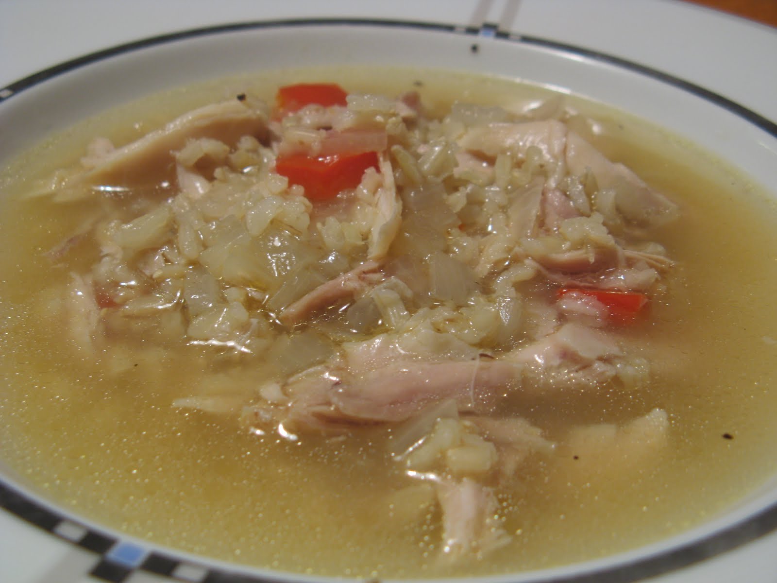 Recipe: Chicken and Brown Rice Soup