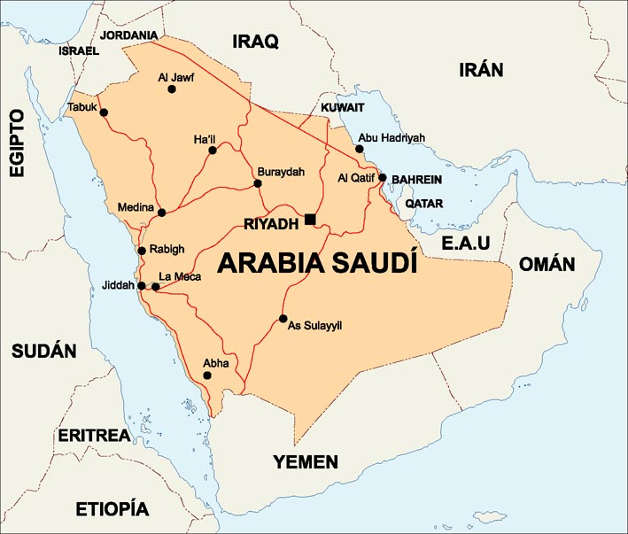 Geografia III: ARABIA SAUDITA-MAPA