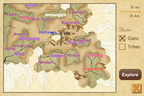 King of Dragon Pass: Map