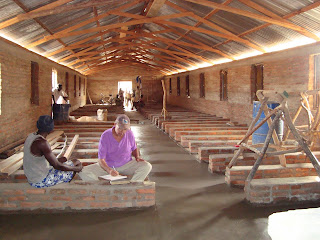 Nyamlell: Father Michael Barton's Sudan mission: New chapel in Marial Baai
